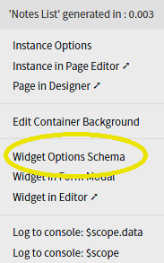 Widget Options Schema in Service Portal | Emergys